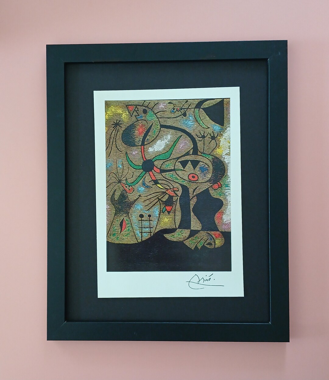 Joan Miro | Vintage 1962 Signed | Mounted & Framed Print | Buy It Now ...
