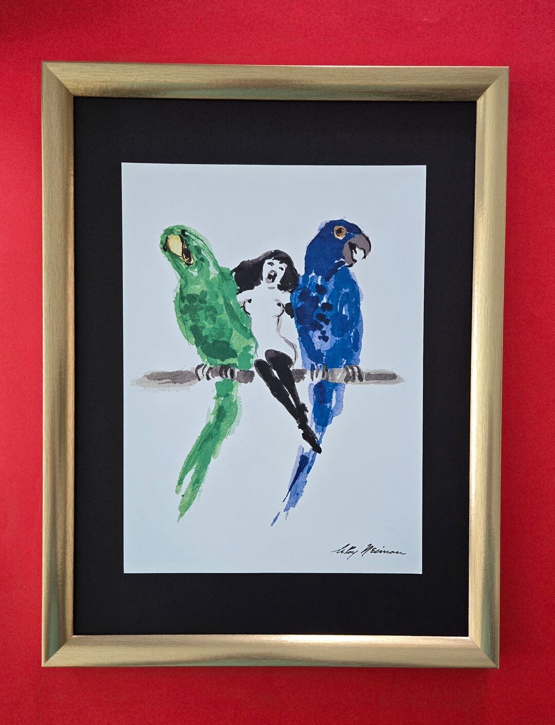 Leroy Neiman " FEMLIN PLAYBOY " Signed Print Framed in a New 16x12 - Etsy
