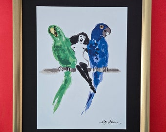 Leroy Neiman " FEMLIN PLAYBOY ZODIAC " Signed Print Framed in a New ...
