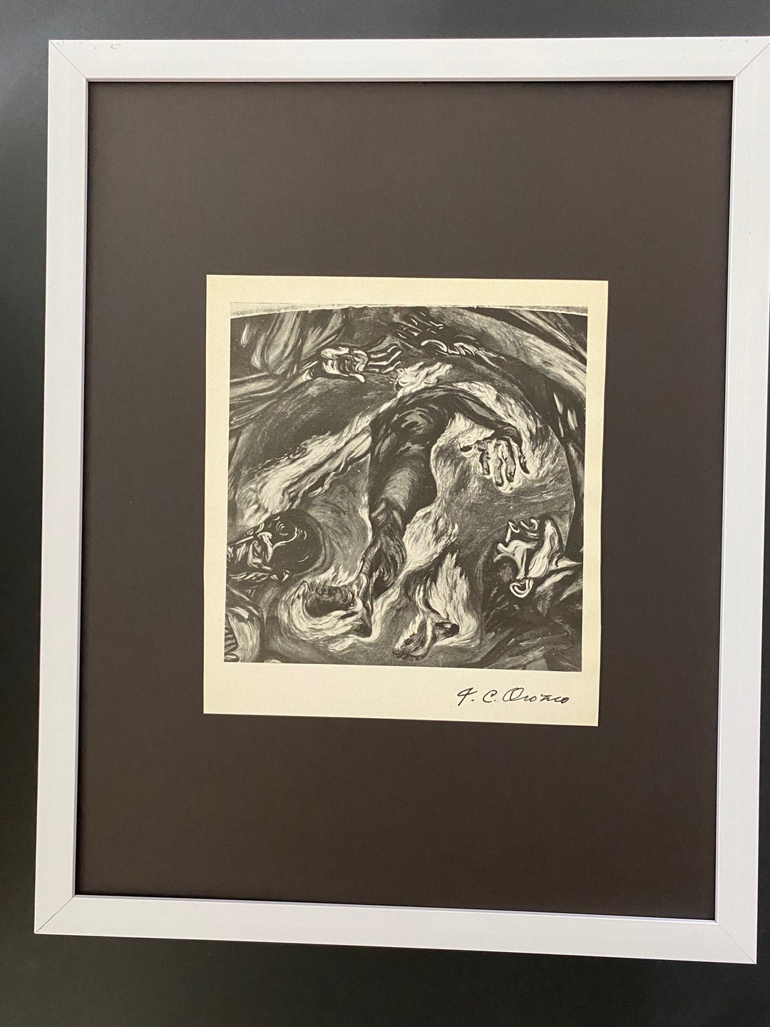 JOSE CLEMENTE OROZCO + Vintage 1942 Signed Print + Brand New Frame ...