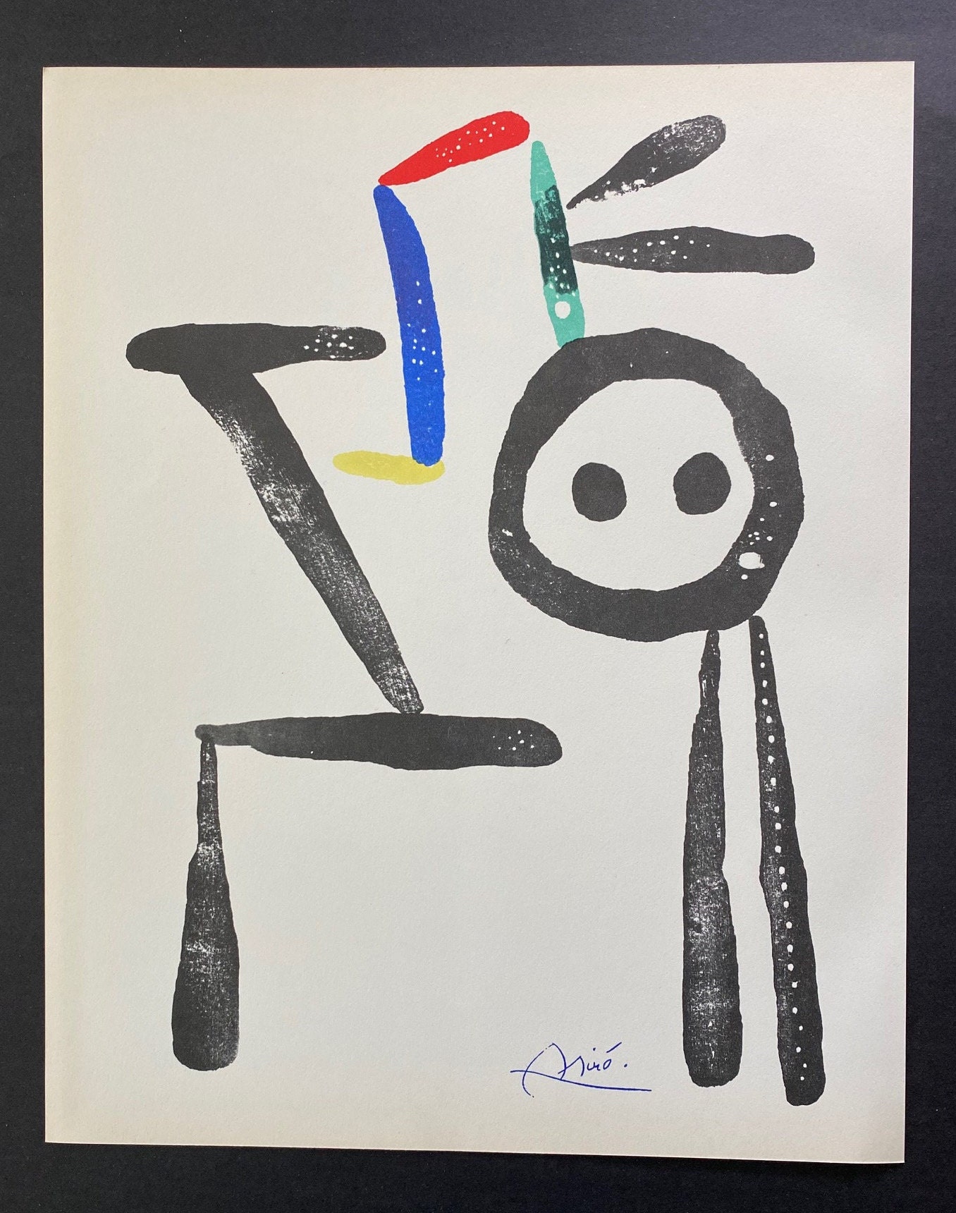 Joan Miro + 1958 Beautiful Signed Print + Buy Now!! - Etsy