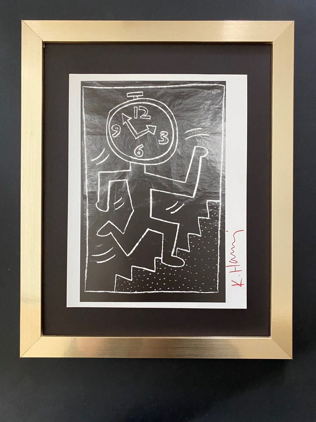 Keith Haring + Beautiful Signed Print + Brand New Frame + Buy It Now ...