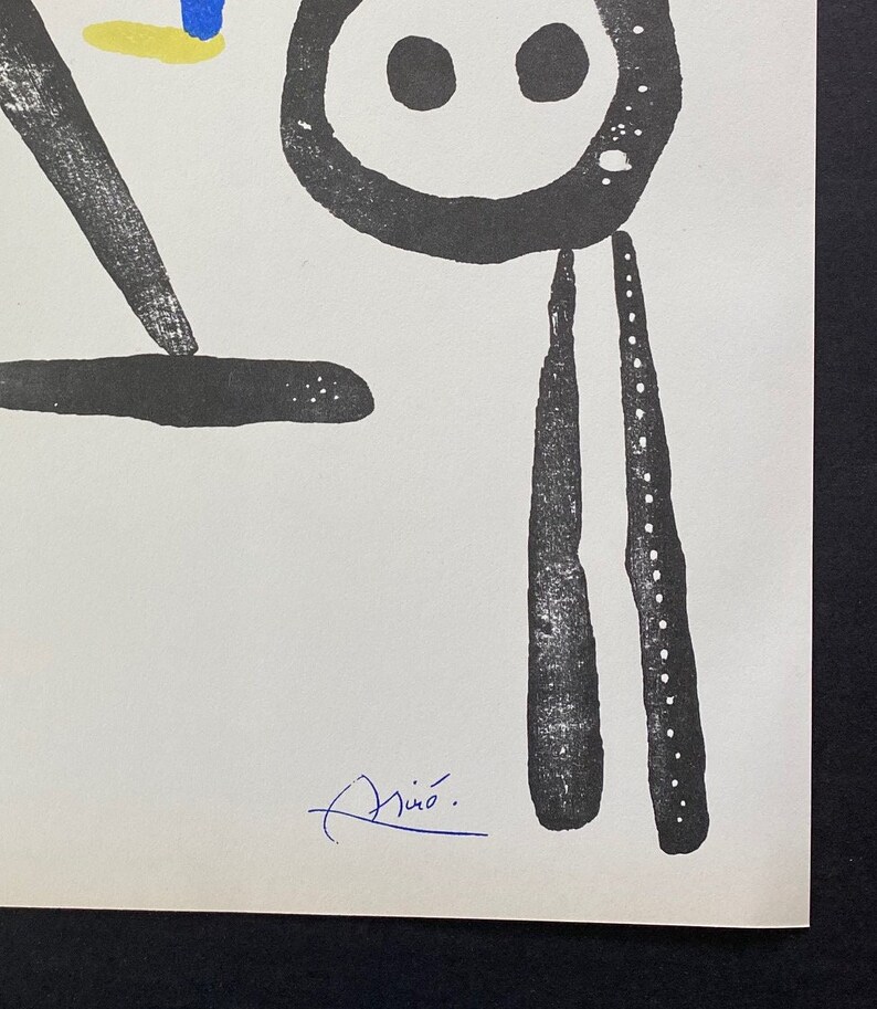 Joan Miro + 1958 Beautiful Signed Print + Buy Now!! - Etsy