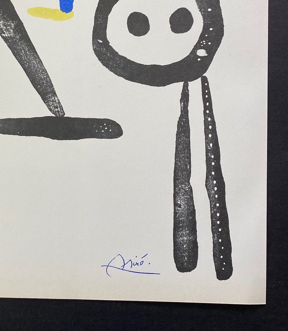 Joan Miro + 1958 Beautiful Signed Print + Buy Now!! - Etsy