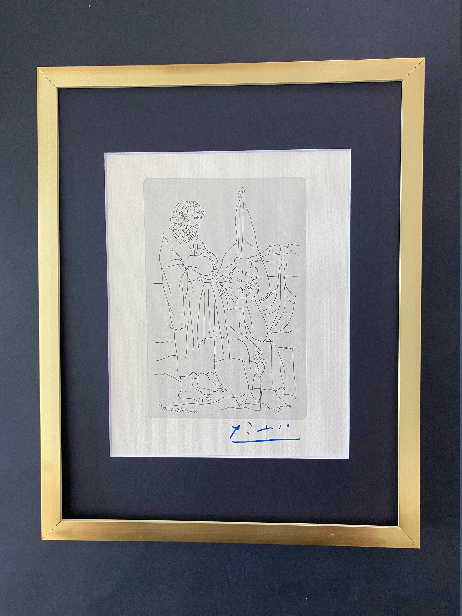 Pablo Picasso + 1962 Signed Engraving Matted to Be Framed at 11x14 - Etsy