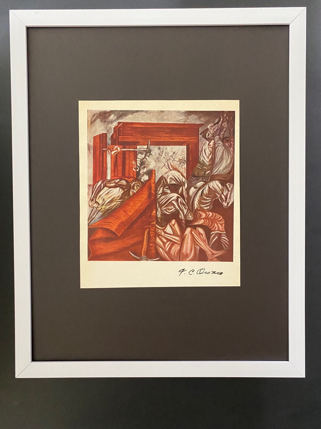 JOSE CLEMENTE OROZCO + Vintage 1942 Signed Print + Brand New Frame ...