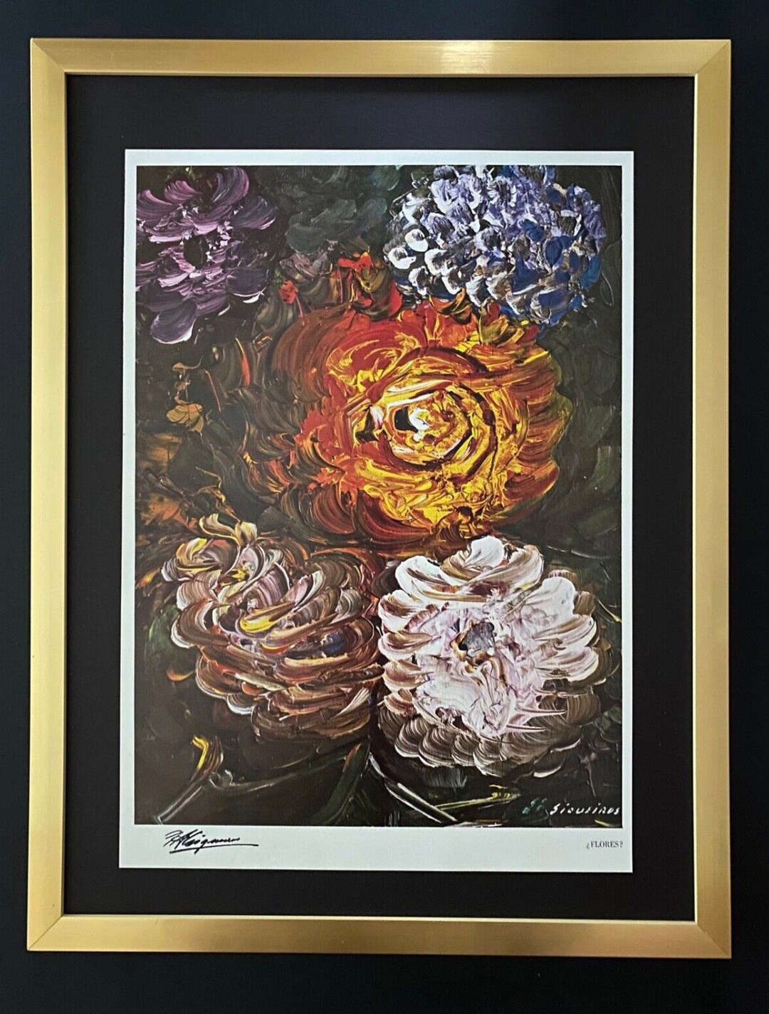 David Alfaro Siqueiros Signed Colorful Print From Galeria - Etsy