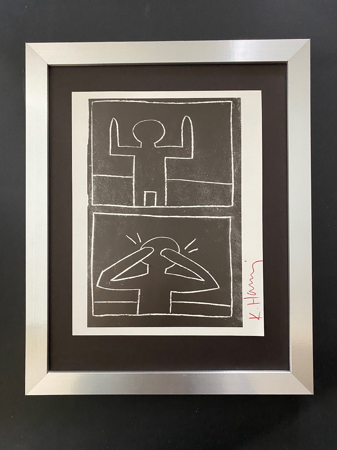 Keith Haring + Beautiful Signed Print + Brand New Frame + Buy It Now ...