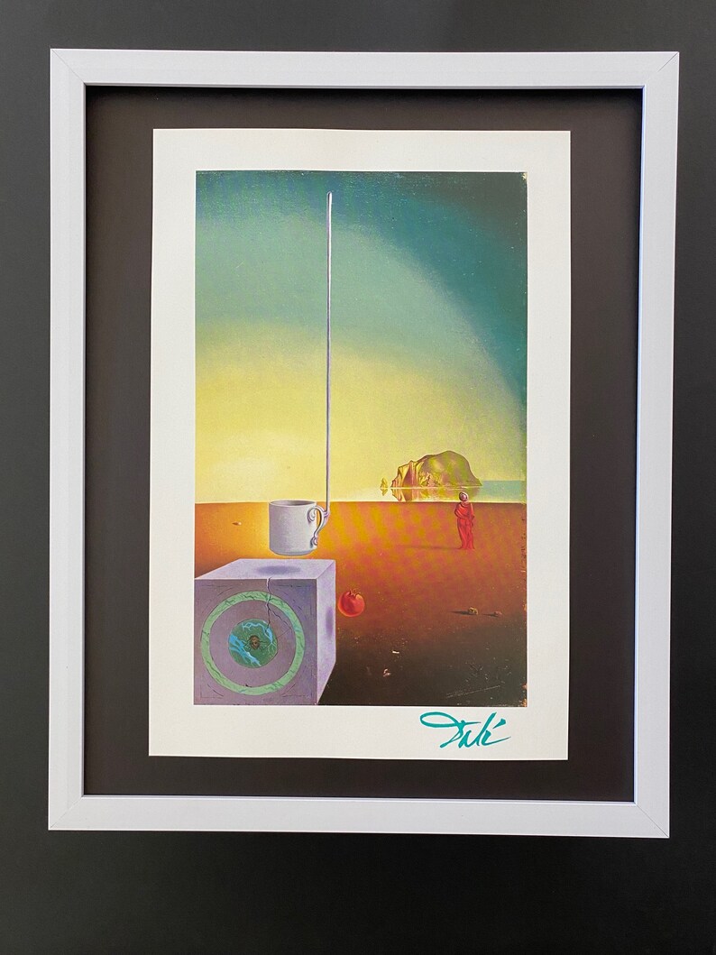 SALVADOR DALI | Vintage 1970 Signed | Framed Offset Lithograph | New ...