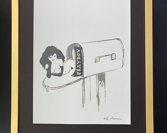 Leroy Neiman FEMLIN PLAYBOY Signed Print Framed in a New 16x12 - Etsy