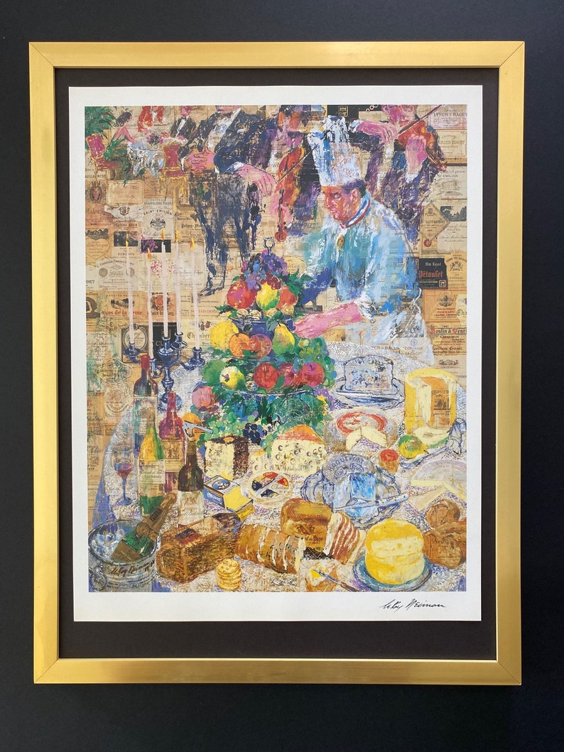 Leroy Neiman + Sketchbook Print "chef De Paris" Framed + Signed + Buy ...