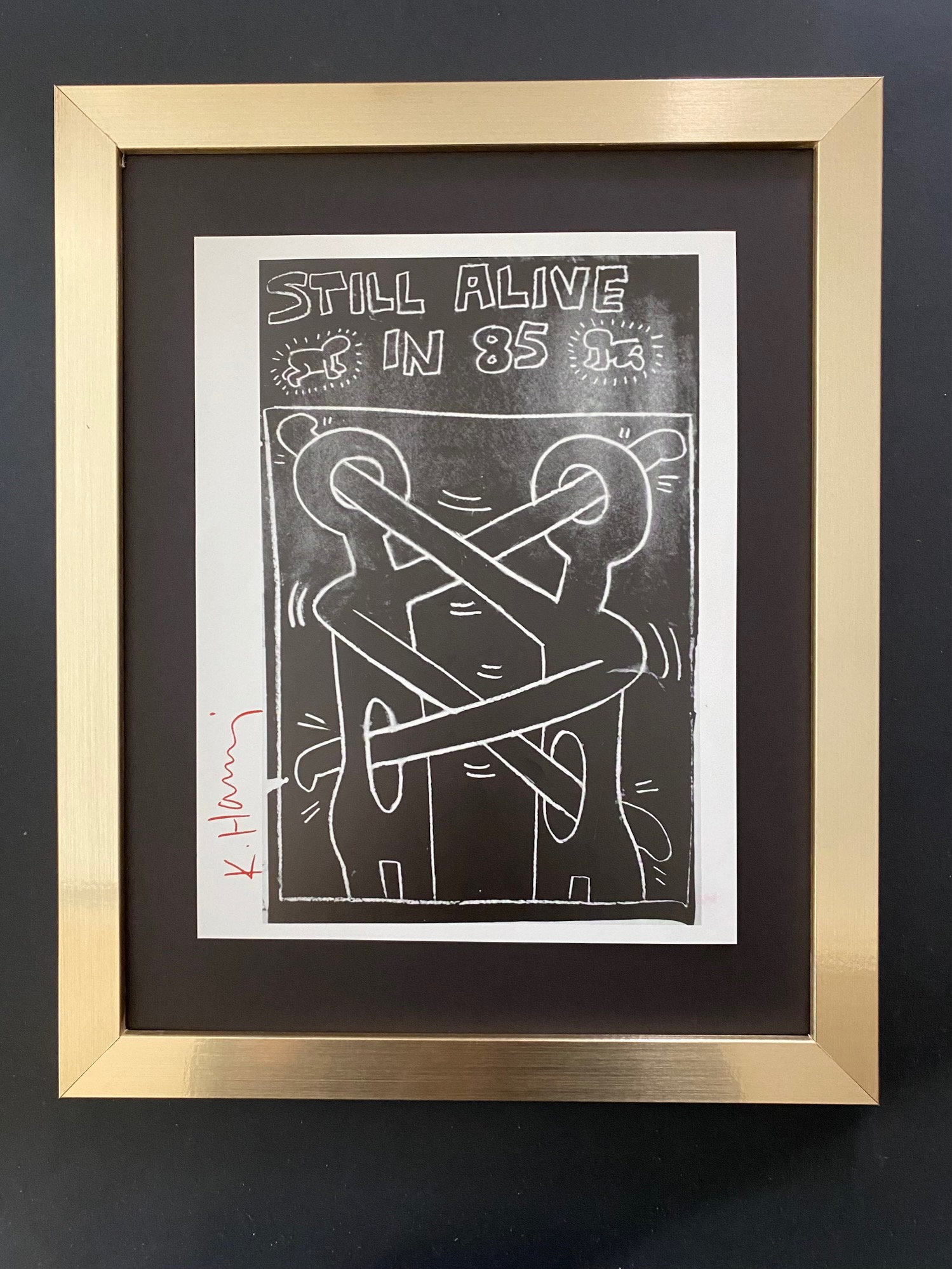Keith Haring + Beautiful Signed Print + Brand New Frame + Buy It Now ...