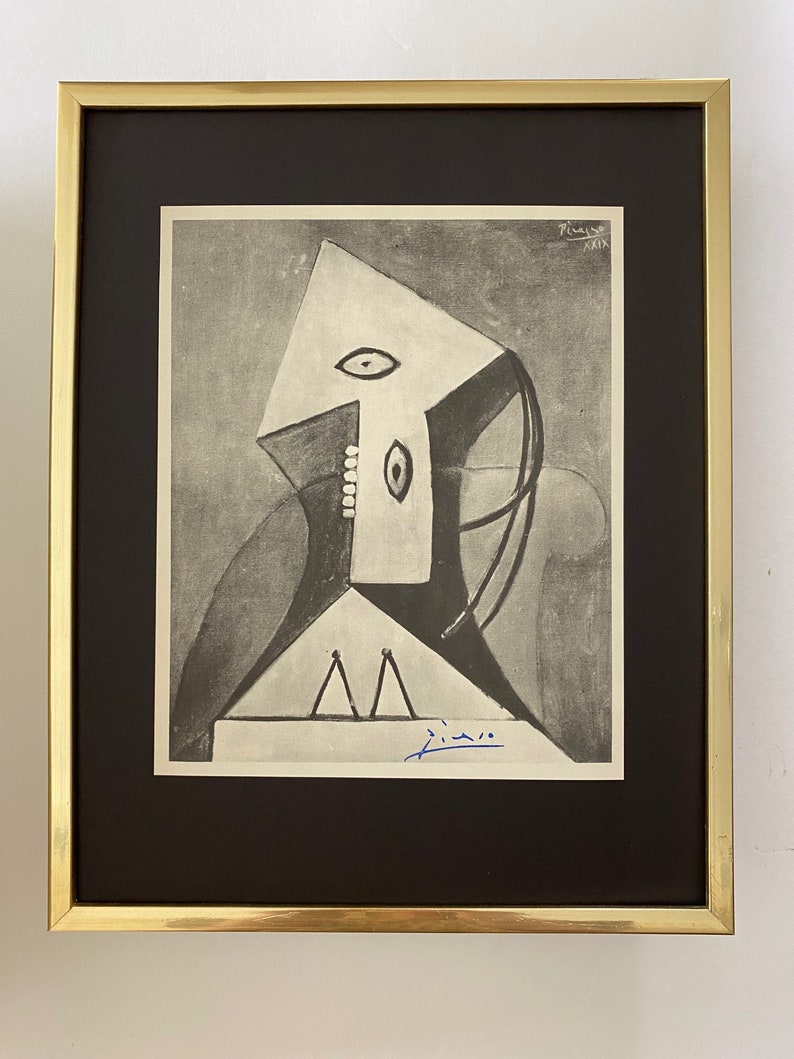 PABLO PICASSO Vintage 1940 Signed Print Ltd. Ed Framed Buy It Now - Etsy