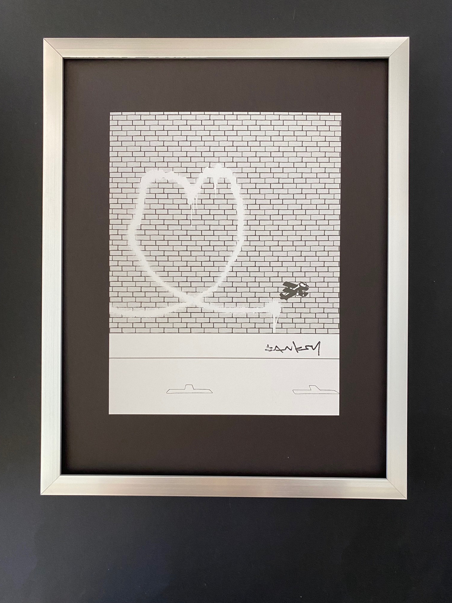 BANKSY Awesome Signed Print Mounted With New Frame Buy It Now - Etsy