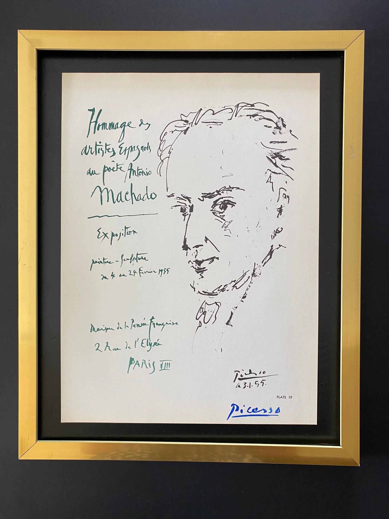 PABLO PICASSO | Vintage 1964 Signed Offset Lithograph | Ltd. Ed ...