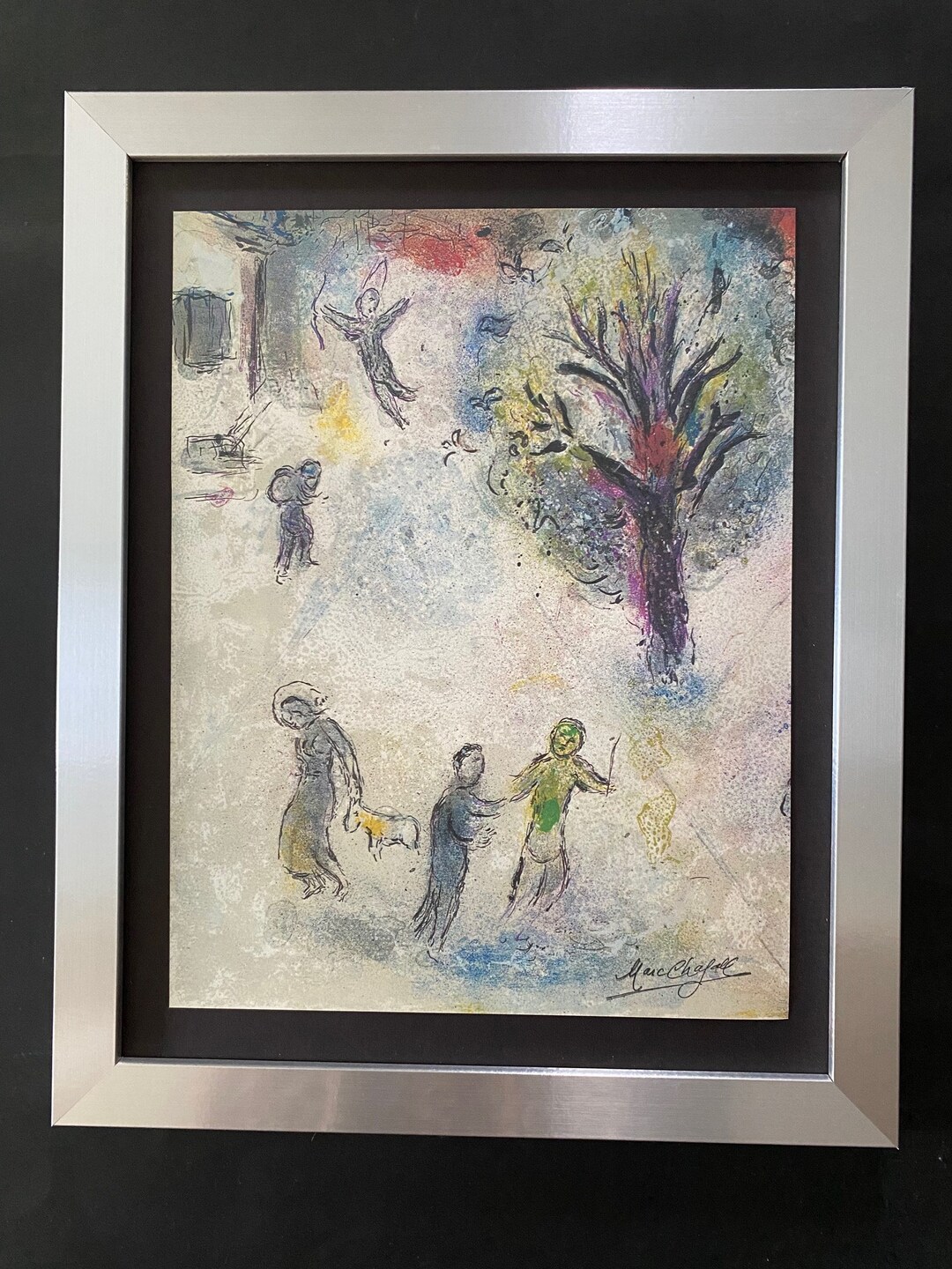 MARC CHAGALL | Vintage 1977 Print Signed | Mounted in New Frame | Buy ...