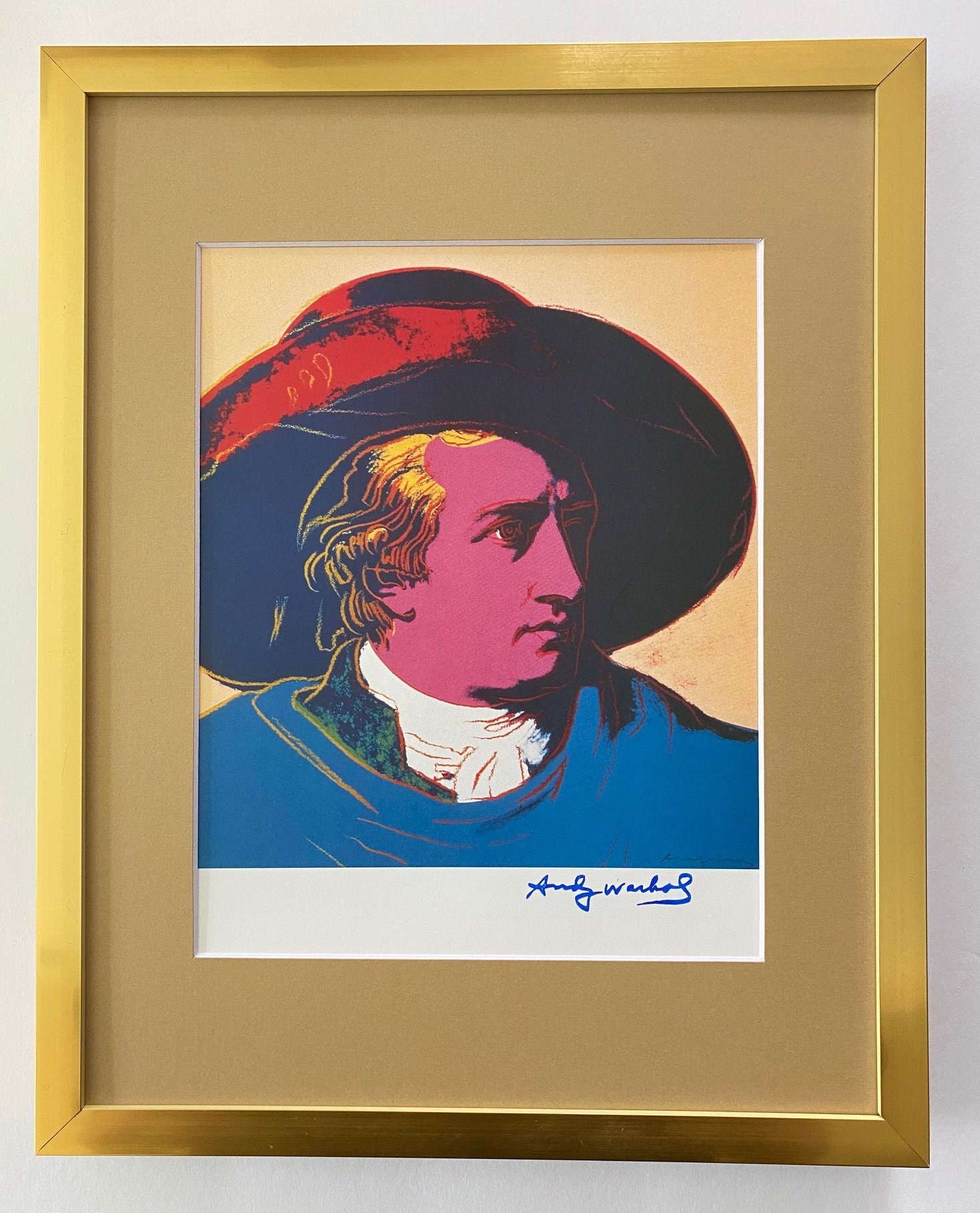 Andy Warhol + 1984 Signed GOETHE Print Matted to 11X14 + Buy It Now ...