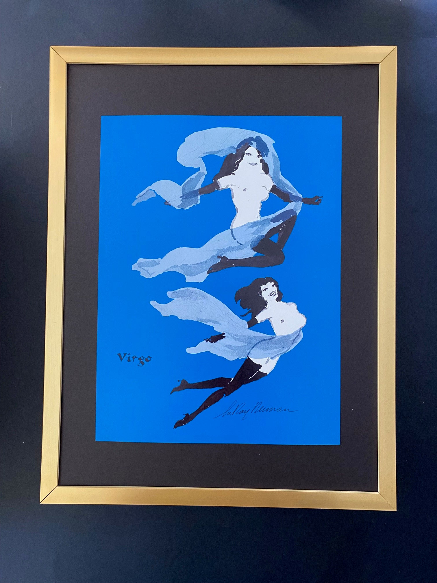 Leroy Neiman " FEMLIN PLAYBOY ZODIAC " Signed Print Framed in a New ...