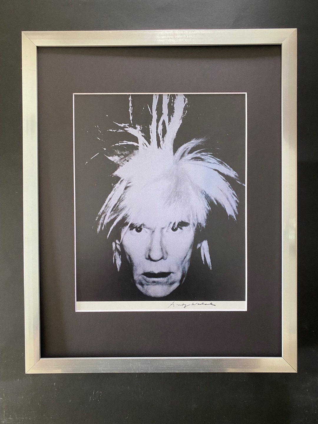 Andy Warhol + 1984 Signed SELF PORTRAIT Print Matted to 11X14 + Buy It ...