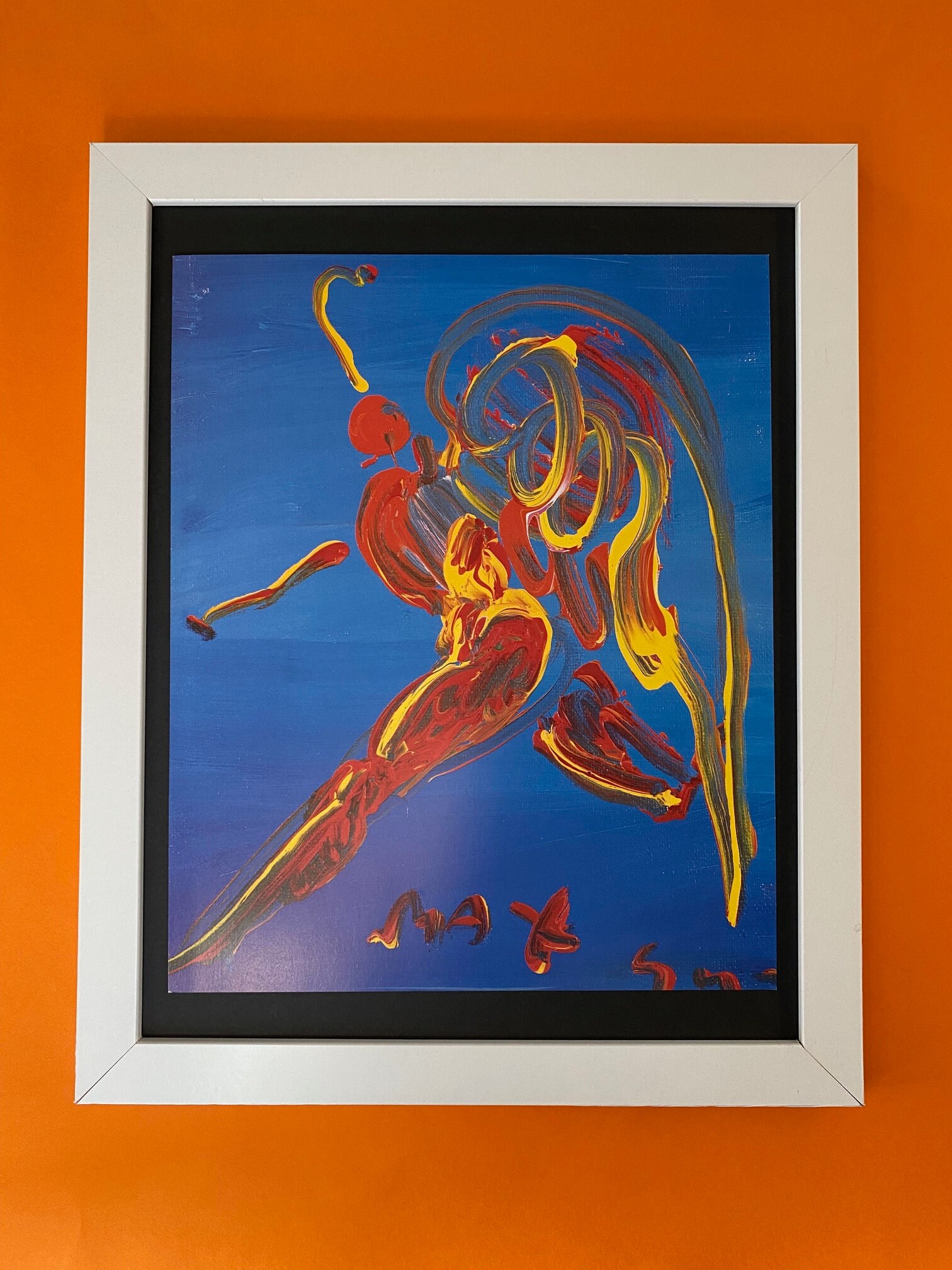 Peter Max + Beautiful Signed Print + Brand New White Frame + Buy It Now ...