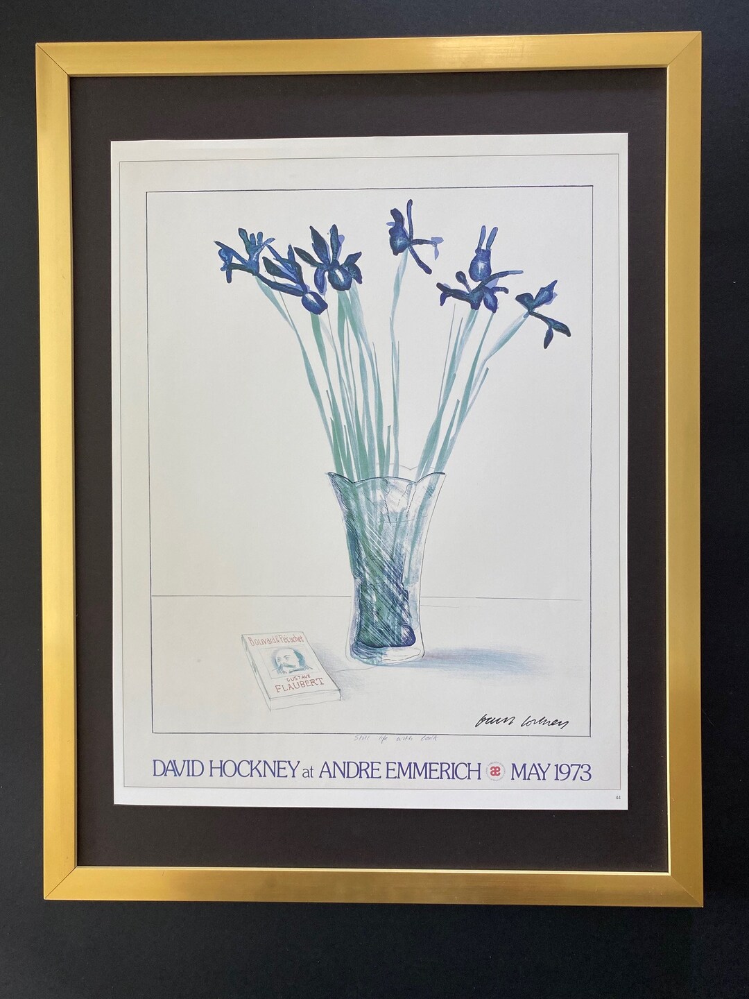 David Hockney | Vintage 1987 Signed Poster Print | Mounted and Framed ...