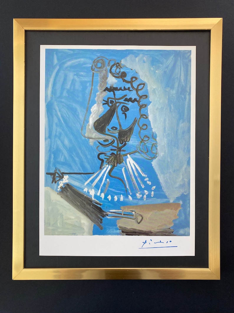 PABLO PICASSO + 1972 Signed Print From His Final Paintings Collection ...