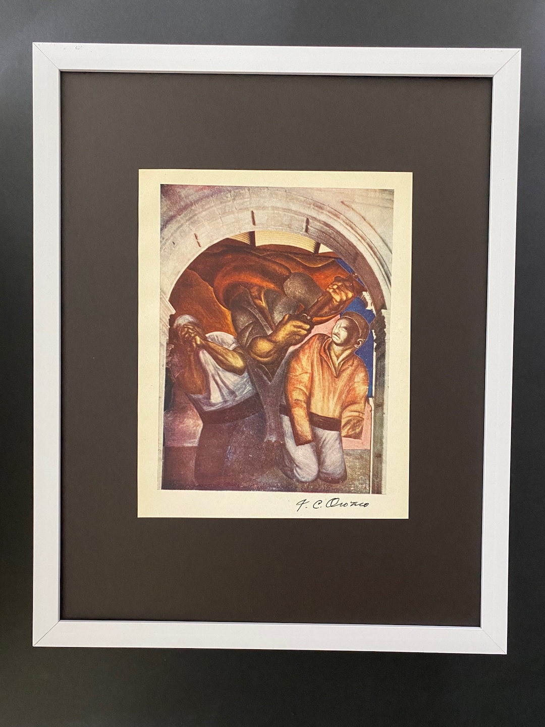JOSE CLEMENTE OROZCO + Vintage 1942 Signed Print + Brand New Frame ...