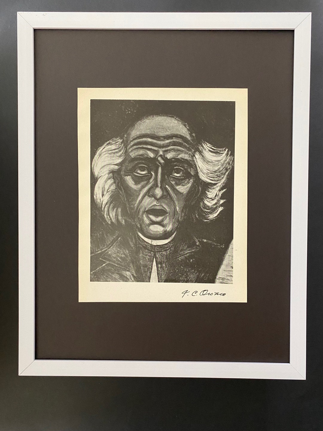 JOSE CLEMENTE OROZCO + Vintage 1942 Signed Print + Brand New Frame ...