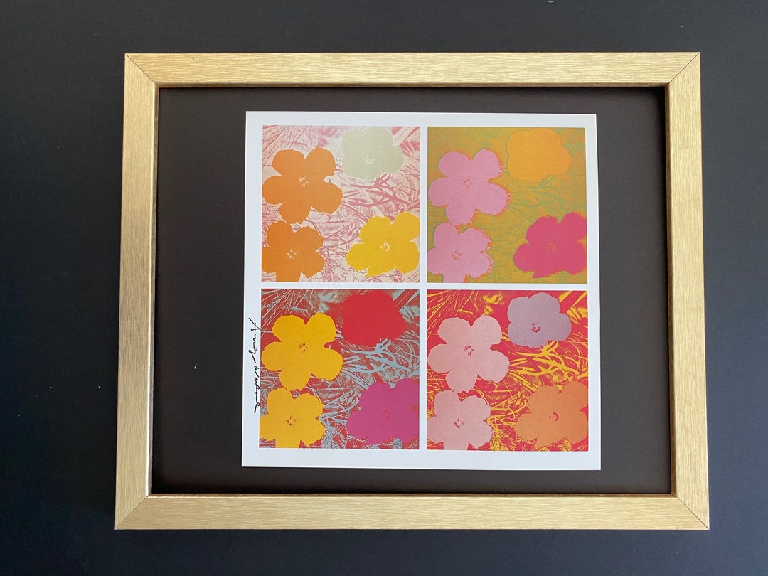 Andy Warhol | Vintage 1984 Flowers Print Signed |mounted and Framed ...