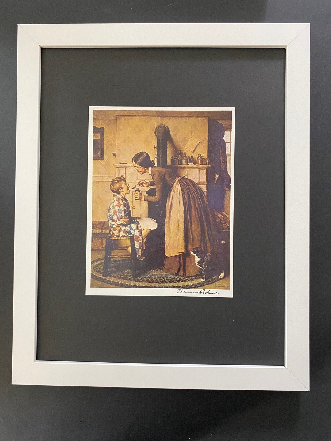 NORMAN ROCKWELL + Signed 1970's Print Mounted and Framed + Beautiful ...