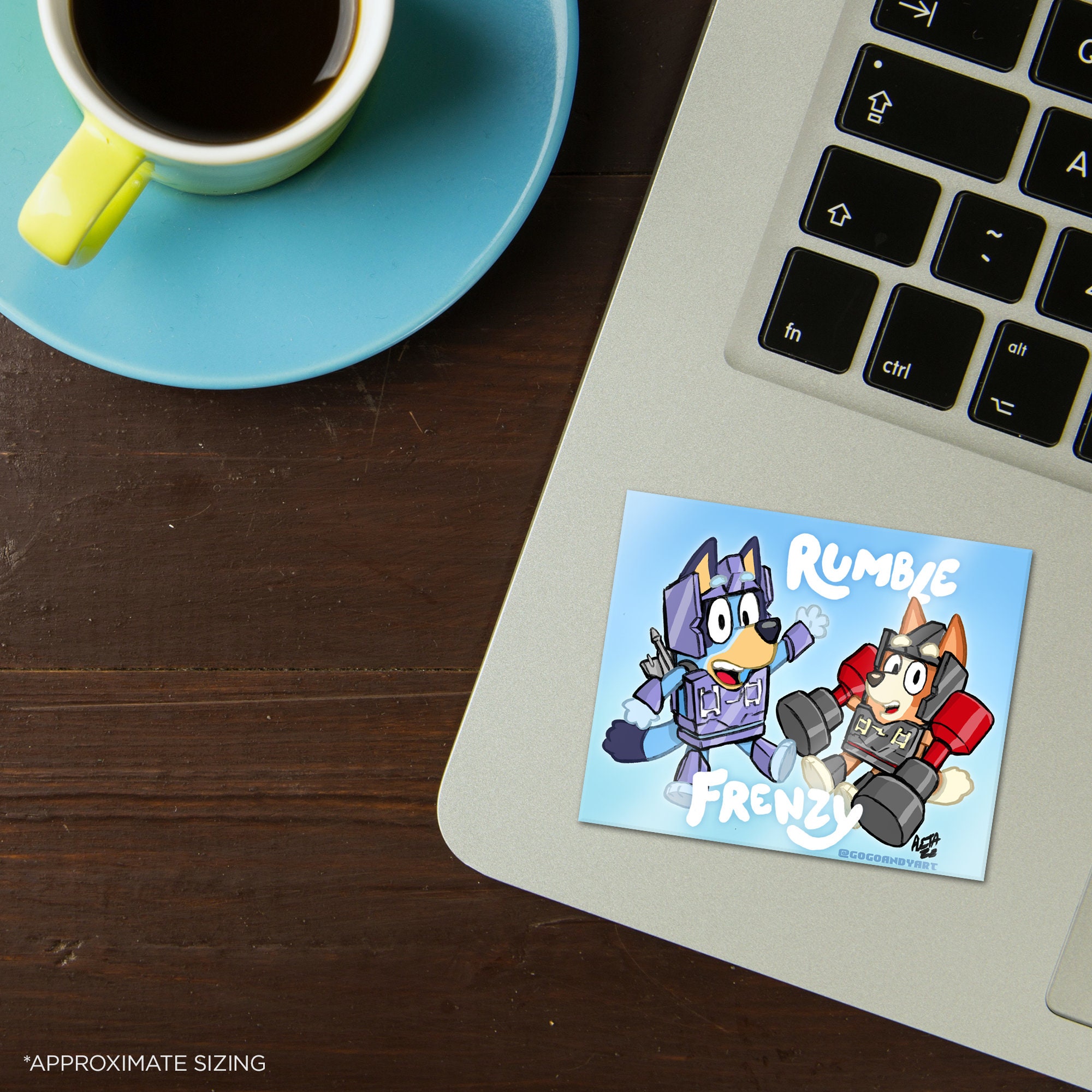 Bluey X Transformers Sticker - Etsy