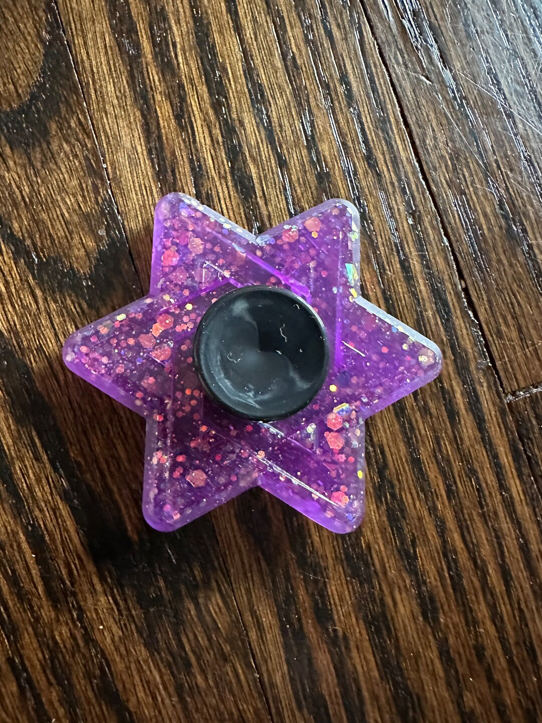 Purple Glitter Fidget Spinner - Etsy