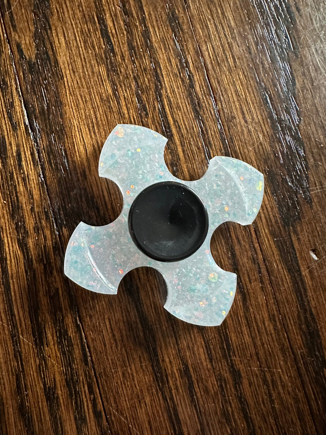 White Glitter Fidget Spinner - Etsy