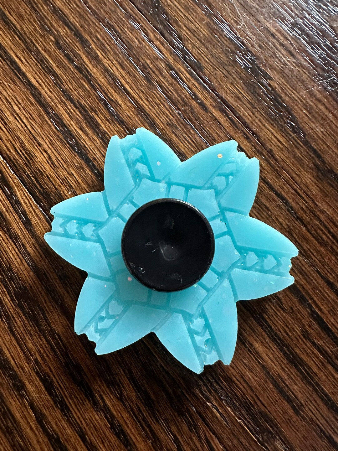 Blue Glitter Fidget Spinner - Etsy