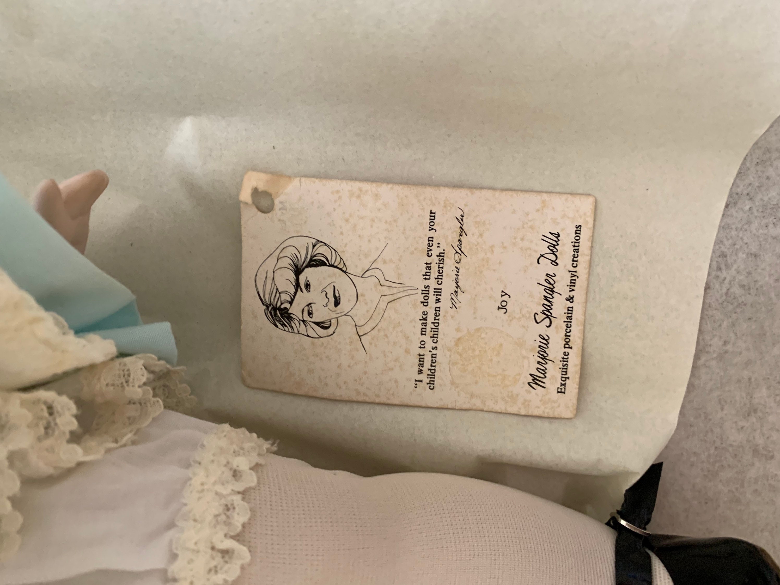 Vintage Marjorie Spangler Porcelain Doll-joy 1978 | Etsy