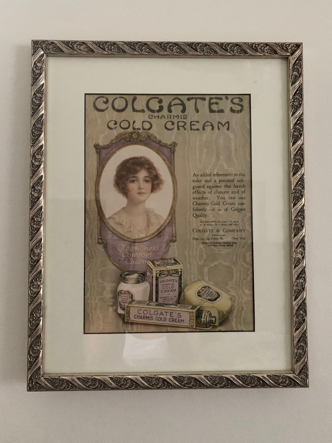 Beautiful Framed Colgate Beauty Advertisement Reproduction - Etsy