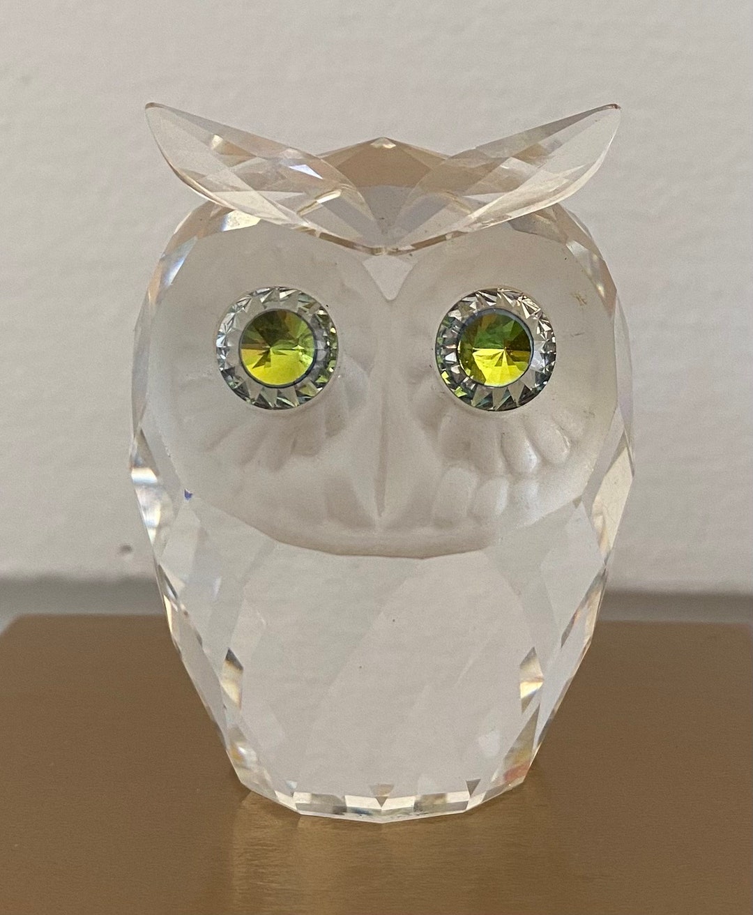 Vintage Swarovski Crystal Owl Figurine - Etsy