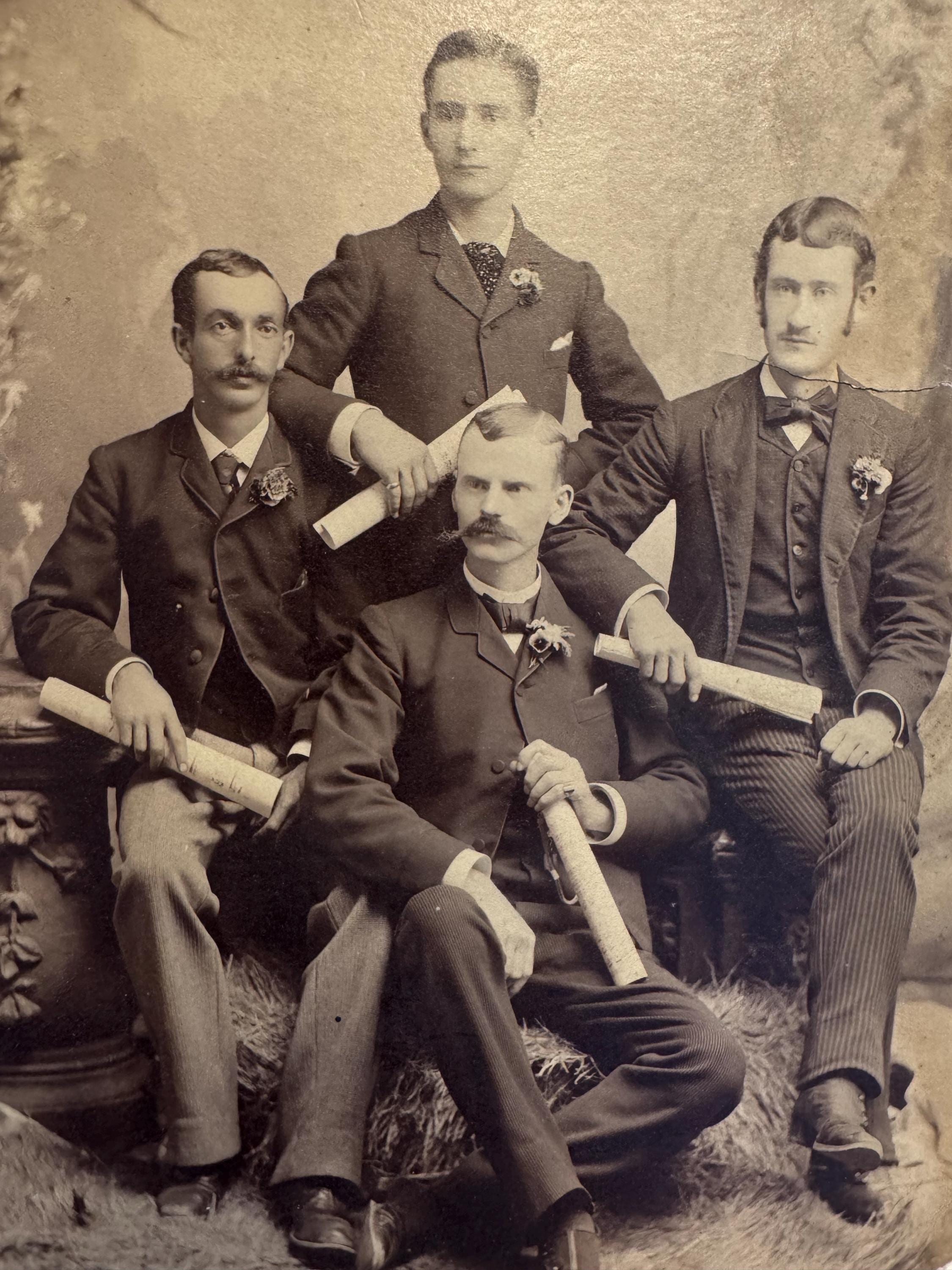Victorian Antique Photo of Male Scholars-chicago 1894 - Etsy
