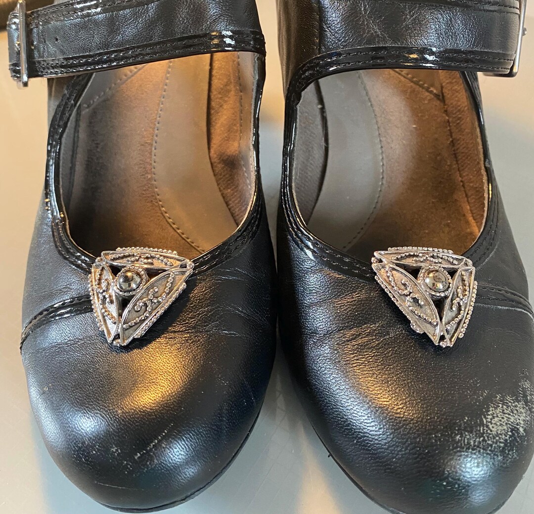 Vintage Bluette Metal Shoe Clips Made in France Estate Sale Find - Etsy