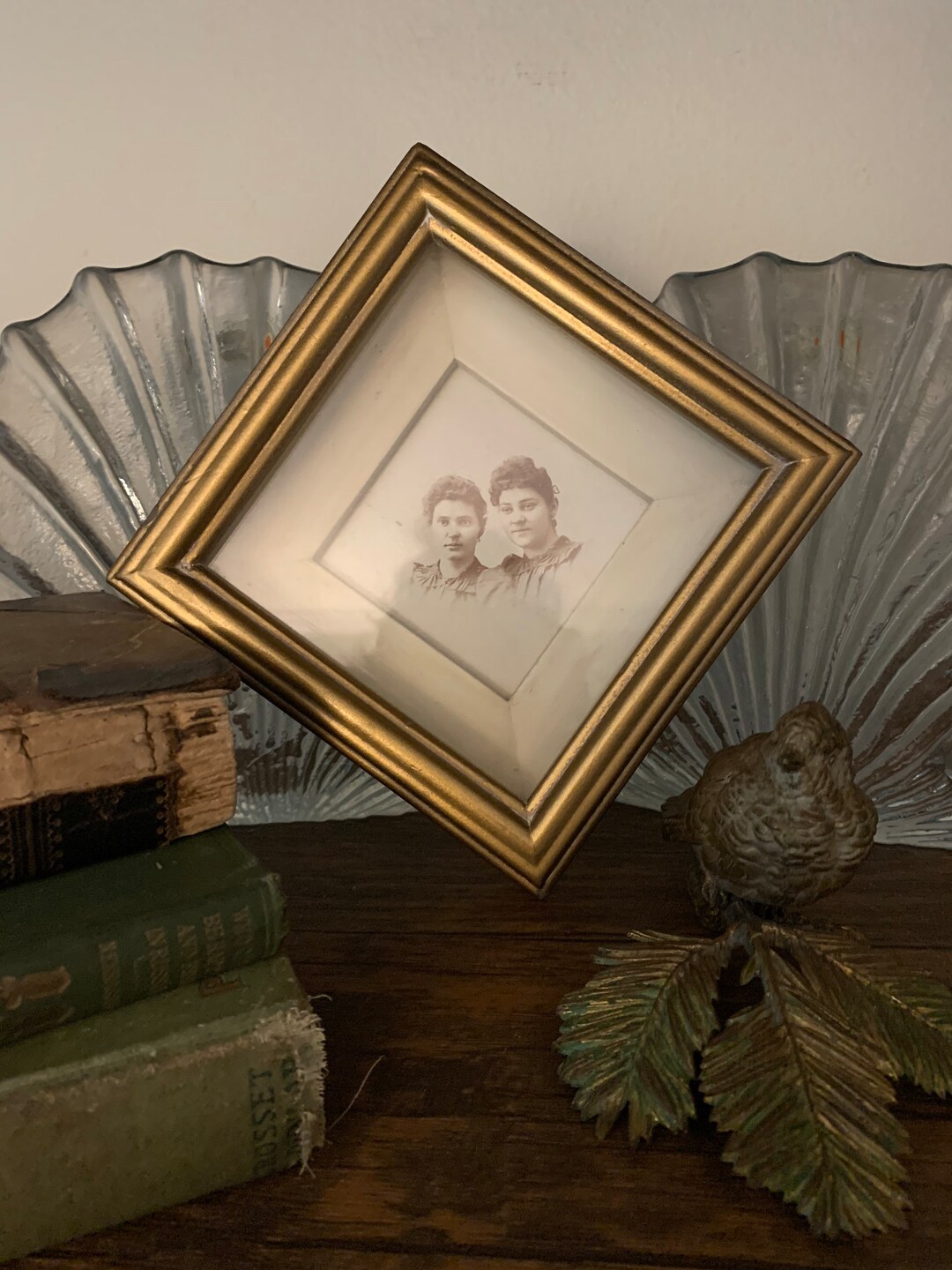 Antique Framed Sepia Photo of Victorian Sisters - Etsy