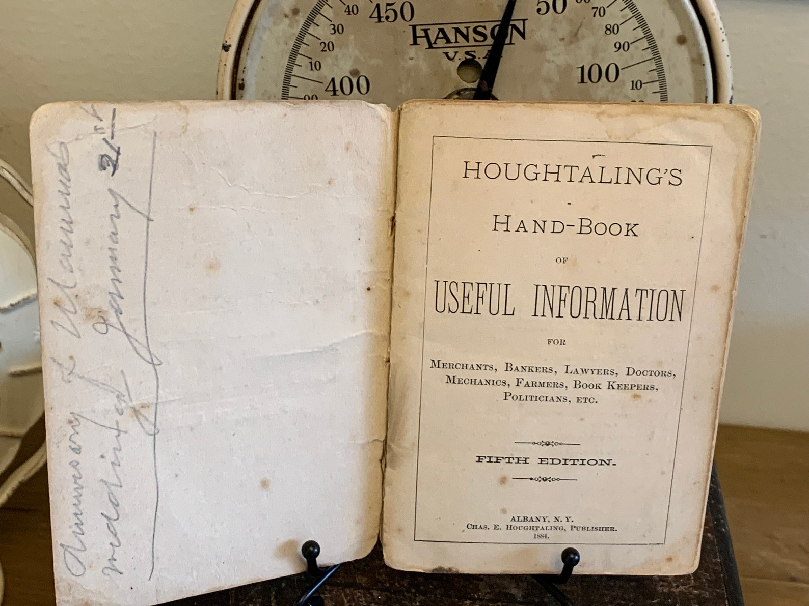 Antique Book-houghtaling's Handbook of Useful Information -chas. E ...