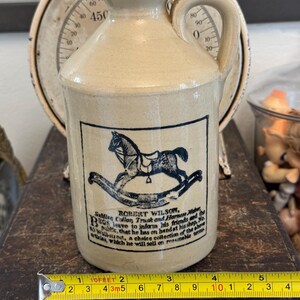 Vintage Advertising Stoneware Jug by Robert Wilson England - Etsy