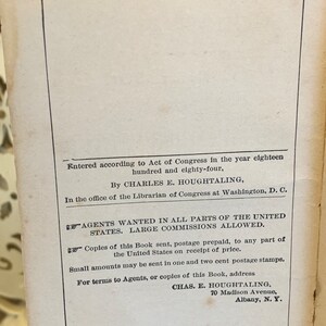 Antique Book-houghtaling's Handbook of Useful Information -chas. E ...