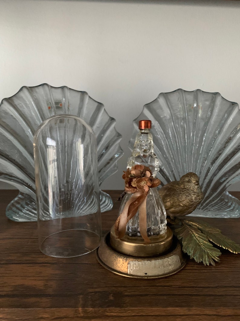 Vintage 1939 Babs Creations Yesteryear Perfume Bottle With Glass Cloche ...