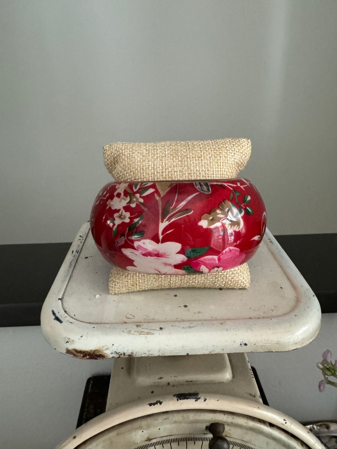 Cottage Core Ref Floral Lucite Chunky Bangle Bracelet - Etsy