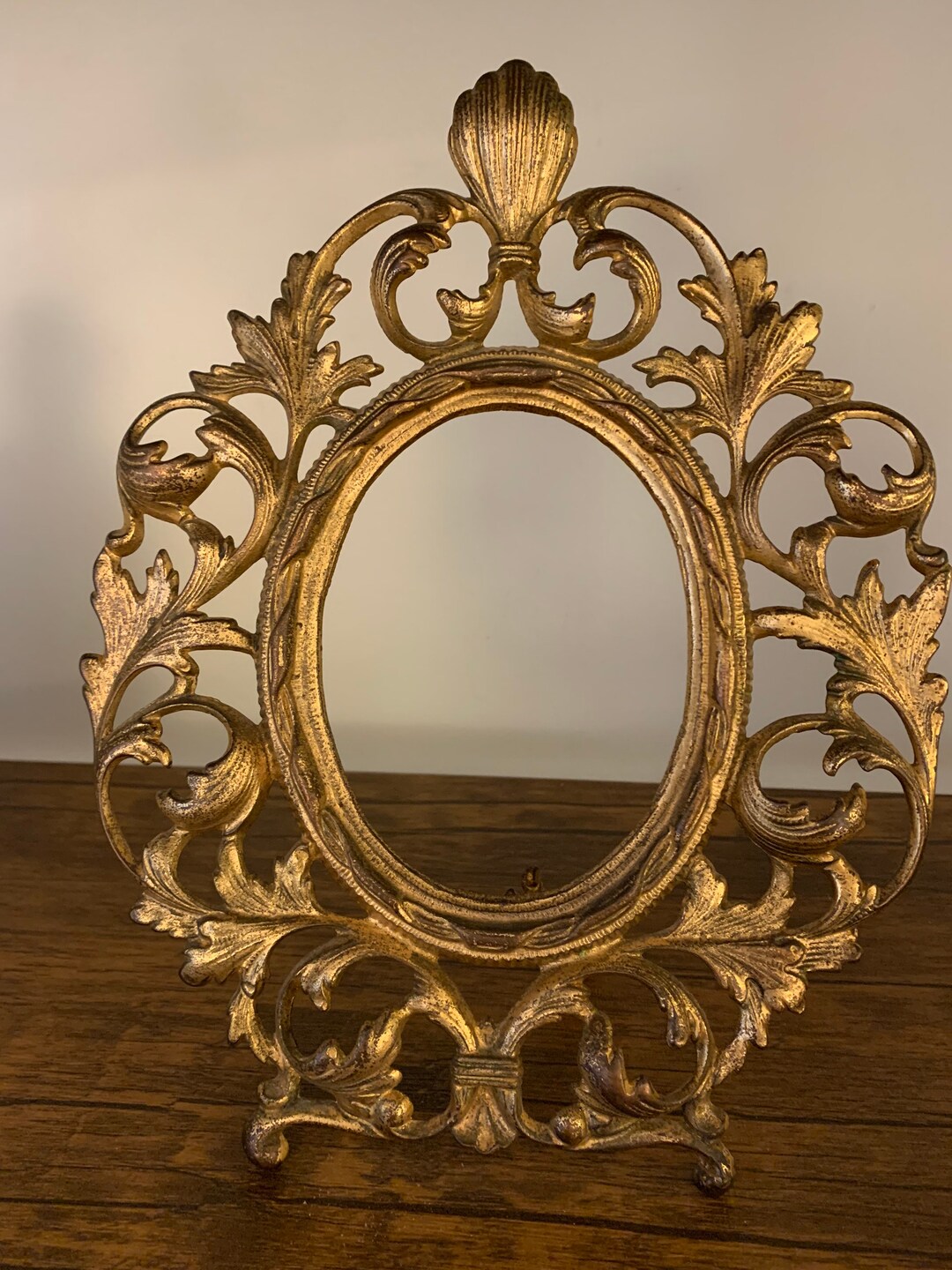 Antique Filigree Brass Frame - Etsy