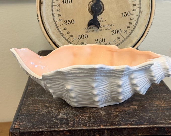Vintage Fitz & Floyd Ceramic Conch Shell Seashell Planter - Etsy