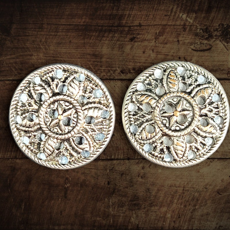 Metal Mirror Buttons - Etsy