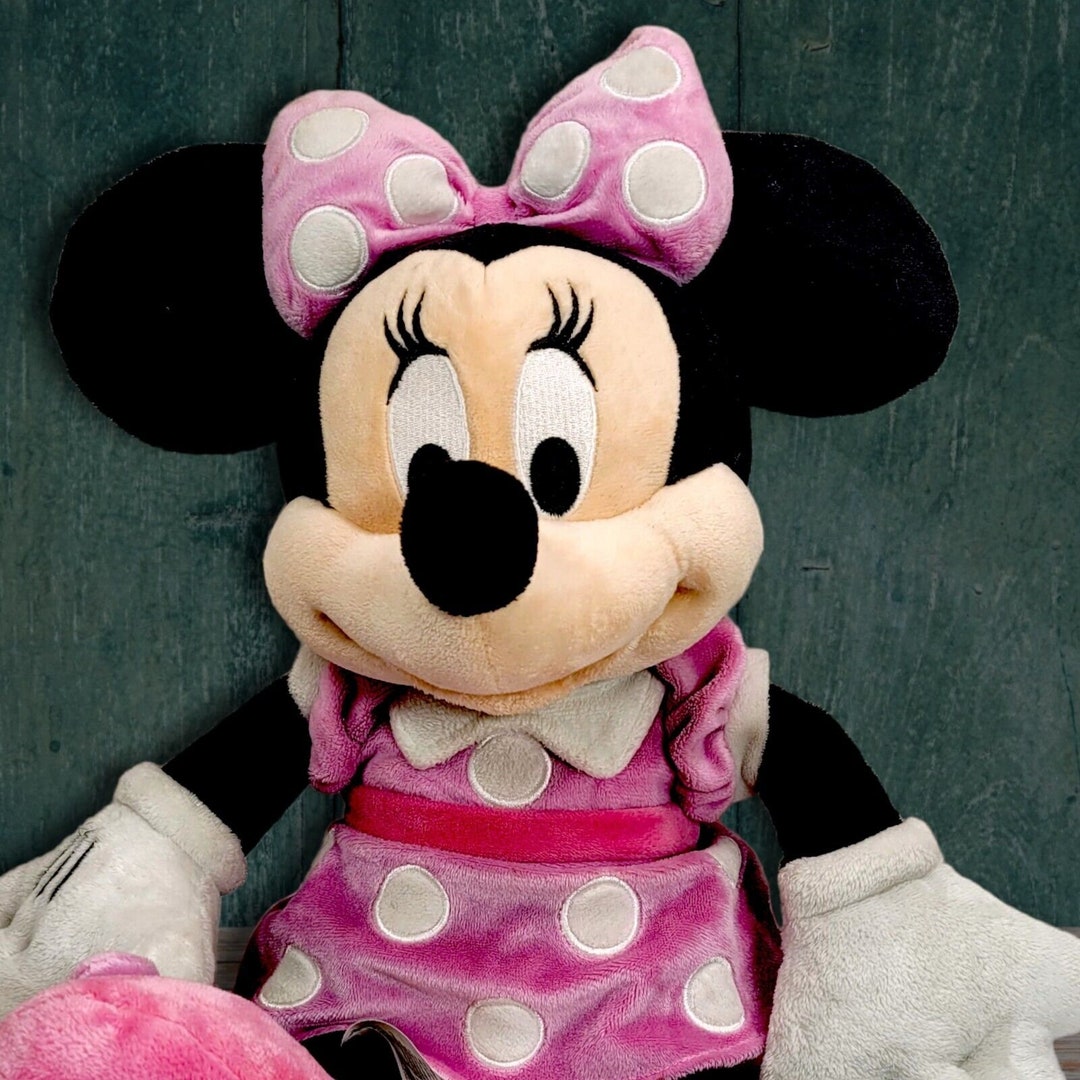 All Pink Minnie Mouse Soft Plush 17 Inch Toy Disney Store London UK ...