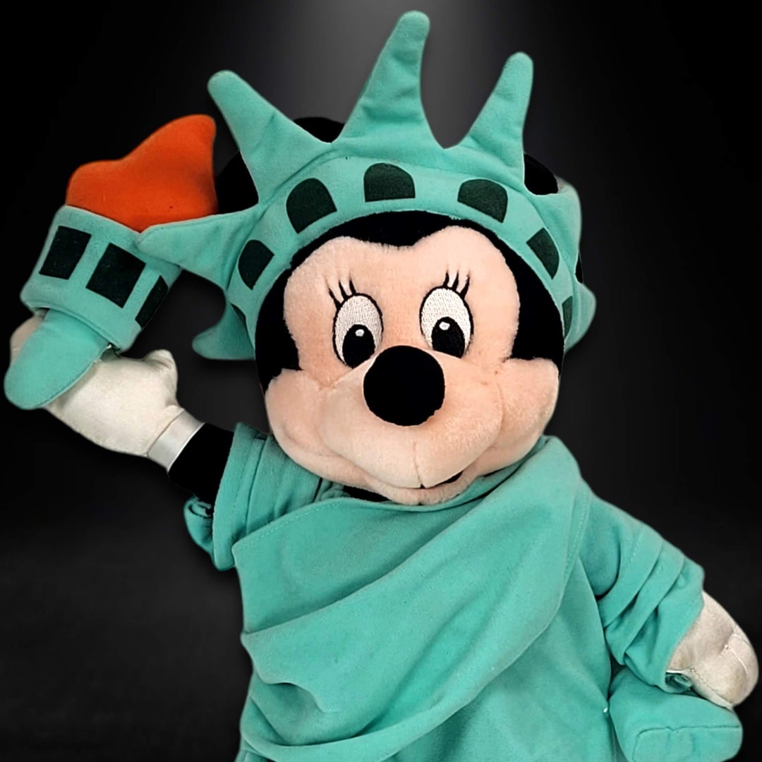 Disney Minnie Mouse Lady Liberty Stuffed Animal Vintage Plush 16 in ...